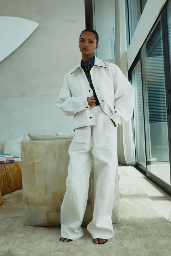 Yigal Azrouël Bea Denim Jacket - White
