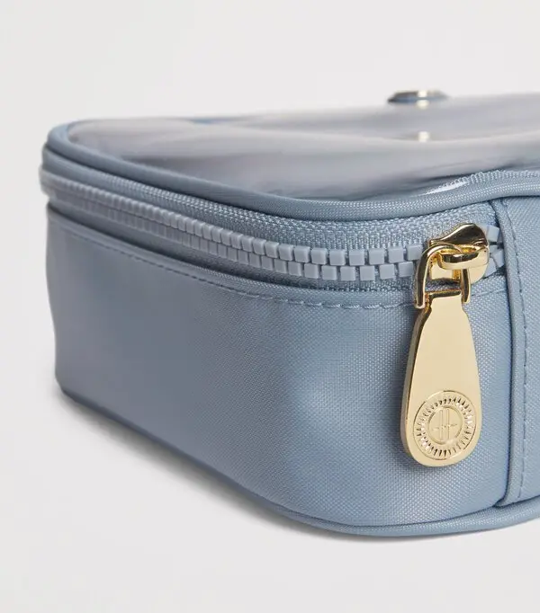 Harrods Clear Cosmetic Bag - Blue