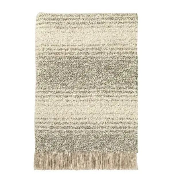 Johnstons Of Elgin Textural Ombré Throw - Green