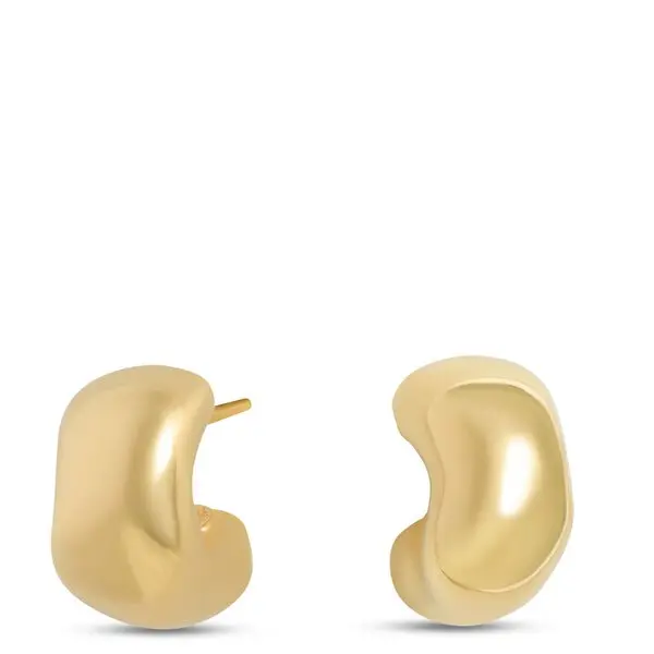 Toscano 14k Yellow Gold Small Half Hoop Earrings - Yg