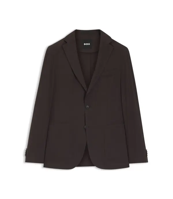 BOSS Slim-fit Jacket In Tech Linen