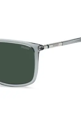 Hugo Sunglasses In Transparent Acetate