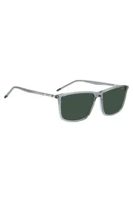 Hugo Sunglasses In Transparent Acetate