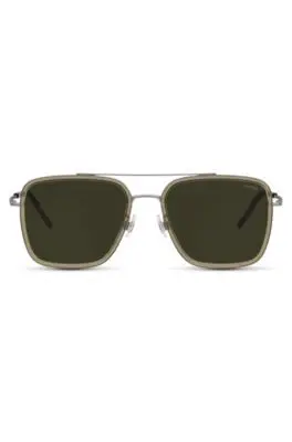 Hugo Acetate Sunglasses With Metal Trims