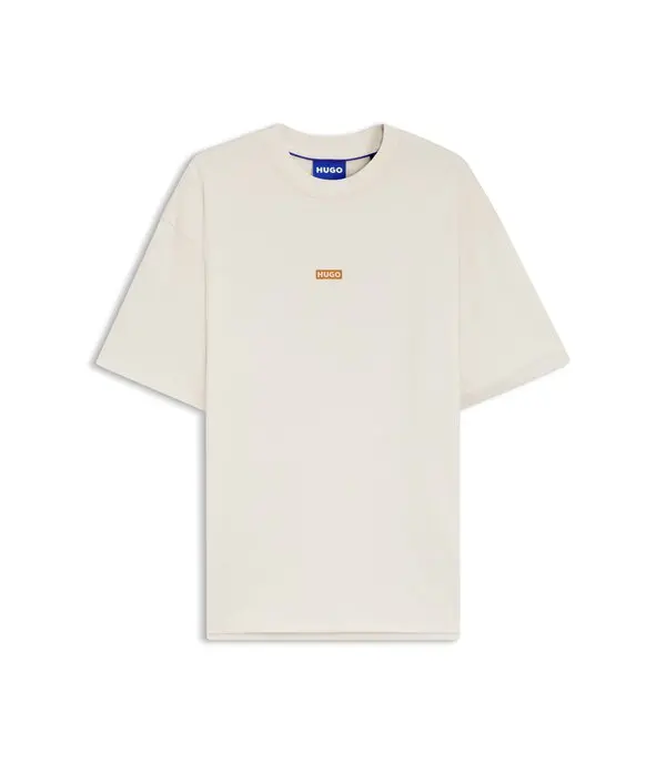 Hugo Logo-print T-shirt In Cotton Jersey - White