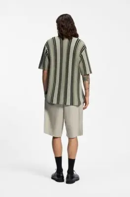 Hugo Relaxed-fit Houndstooth Shorts
