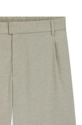 Hugo Relaxed-fit Houndstooth Shorts
