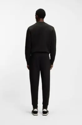 BOSS Cotton-blend Track Pants With Double B Monogram Badge