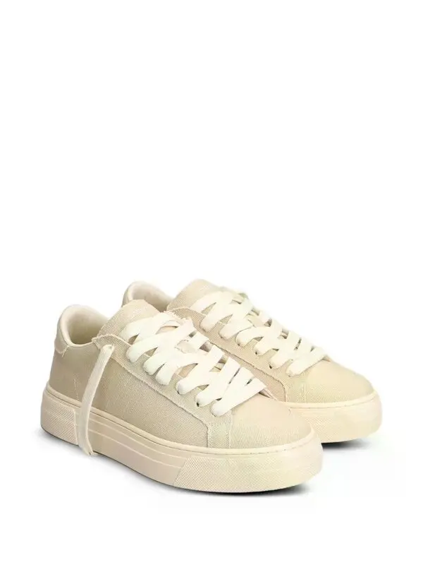 DEMNA Frayed-edge Canvas Sneakers
