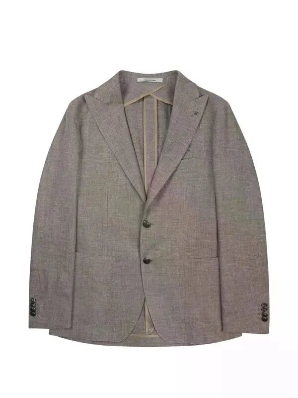 Tagliatore Peak-lapel Single-breasted Blazer - Neutrals