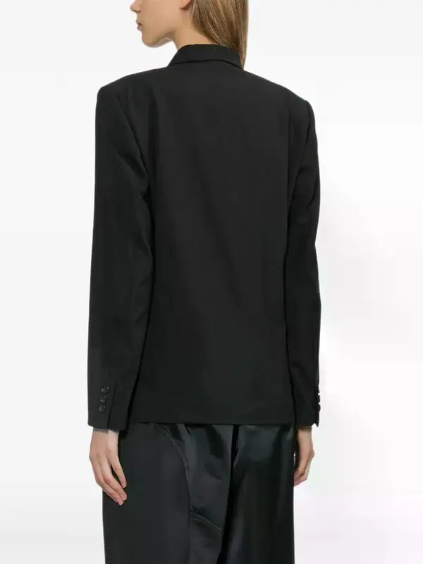 Comme Des Garçons Notched-lapels Blazer - Black