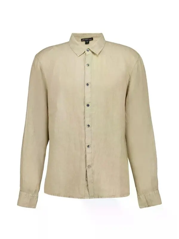 JAMES PERSE Long-sleeve Linen Shirt