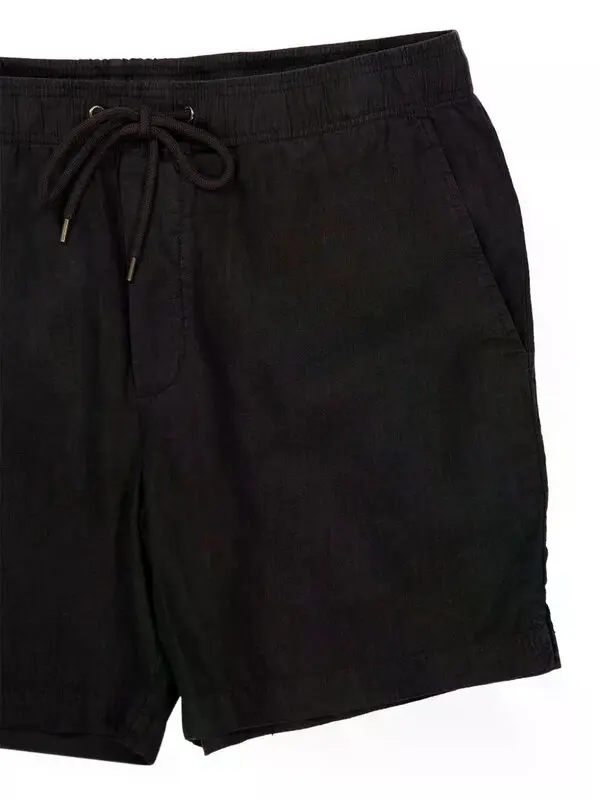 JAMES PERSE Drawstring Waist Linen Shorts