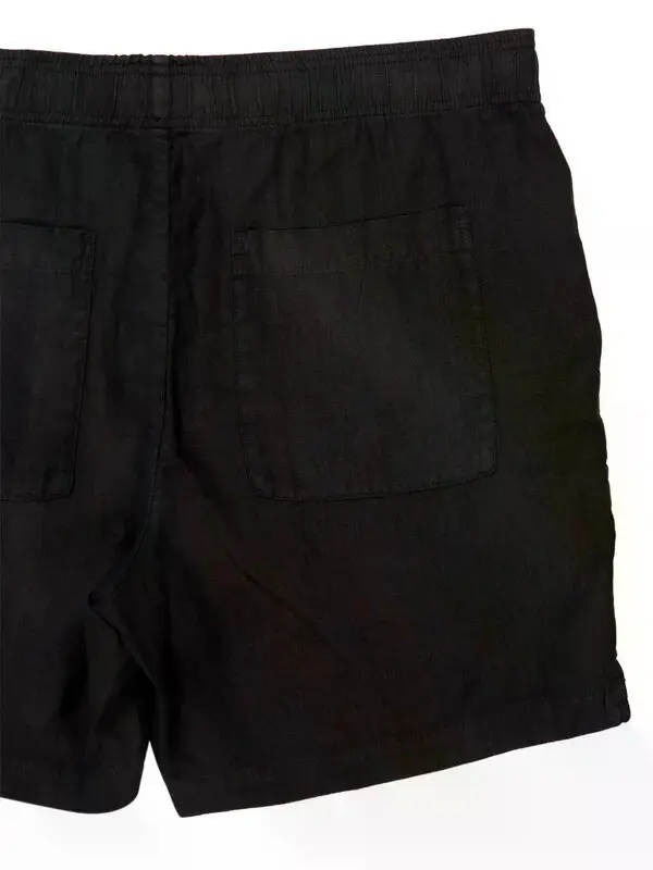 JAMES PERSE Drawstring Waist Linen Shorts