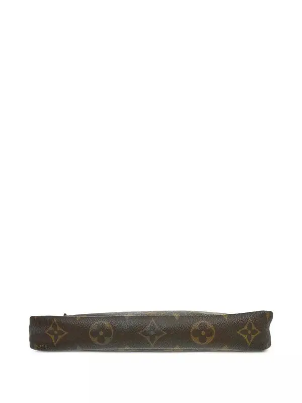 LOUIS VUITTON 2001 Monogram Pochette Accessoires Handbag - Brown