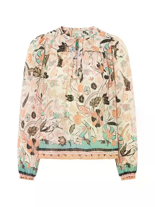 Ulla Johnson Floral-print Silk-blend Blouse