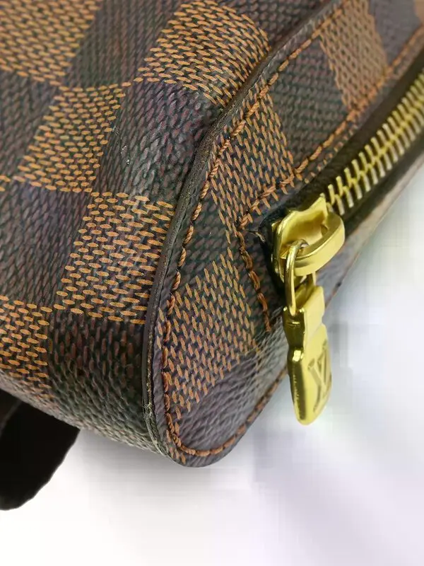 LOUIS VUITTON 2009 Damier Geronimos Belt Bag - Brown