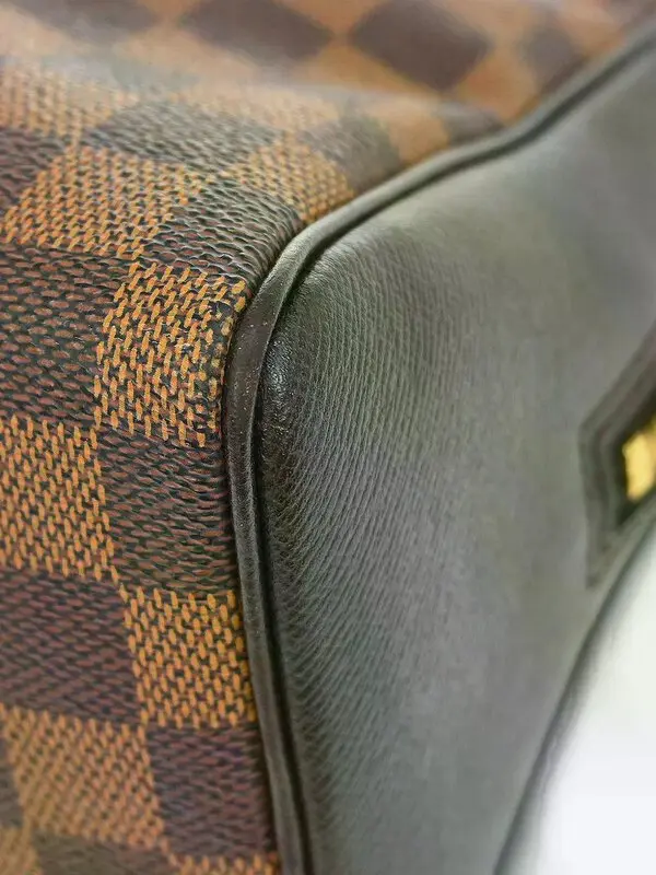 LOUIS VUITTON 1998 Damier Brera Handbag - Brown