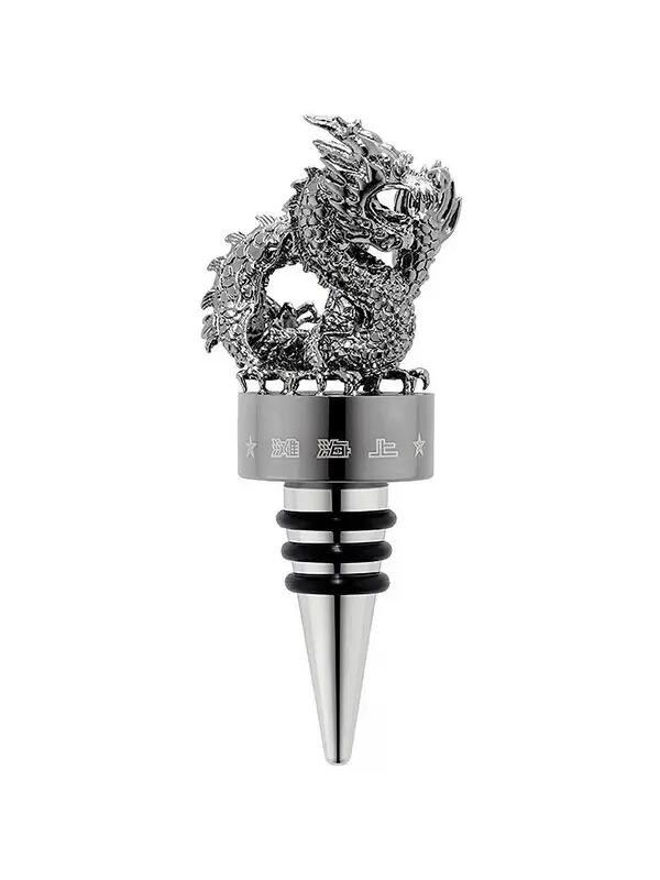 Shanghai Tang Tang Dragon Wine Stopper - Black