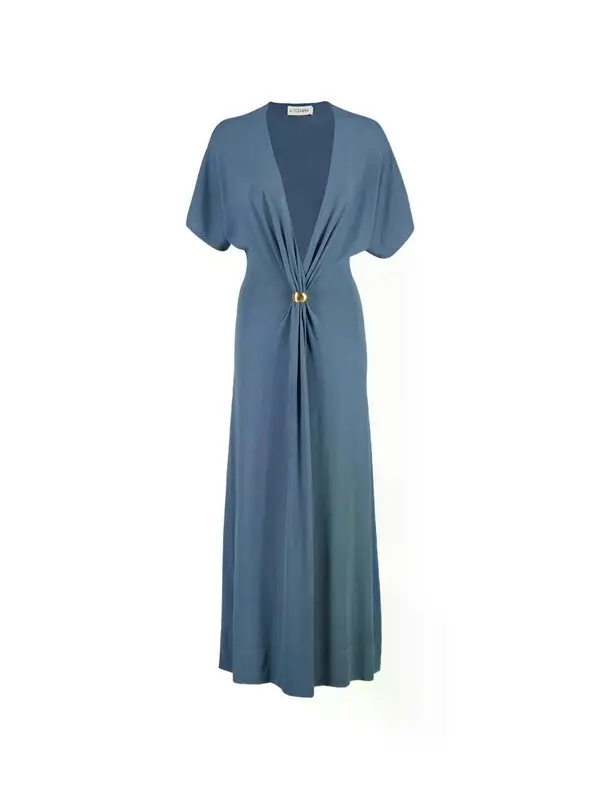 Altuzarra Rene V-neck Dress - Blue