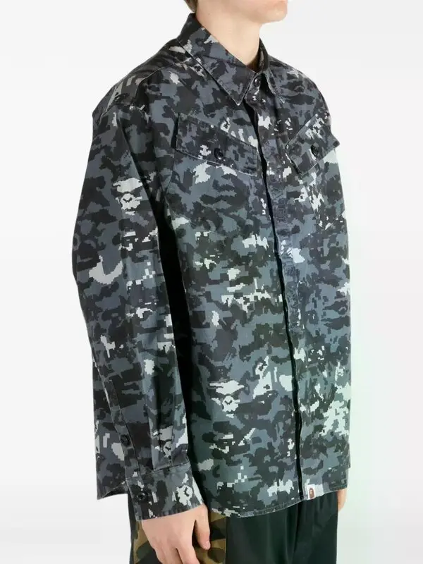 A BATHING APE Digital-camouflage-print Shirt