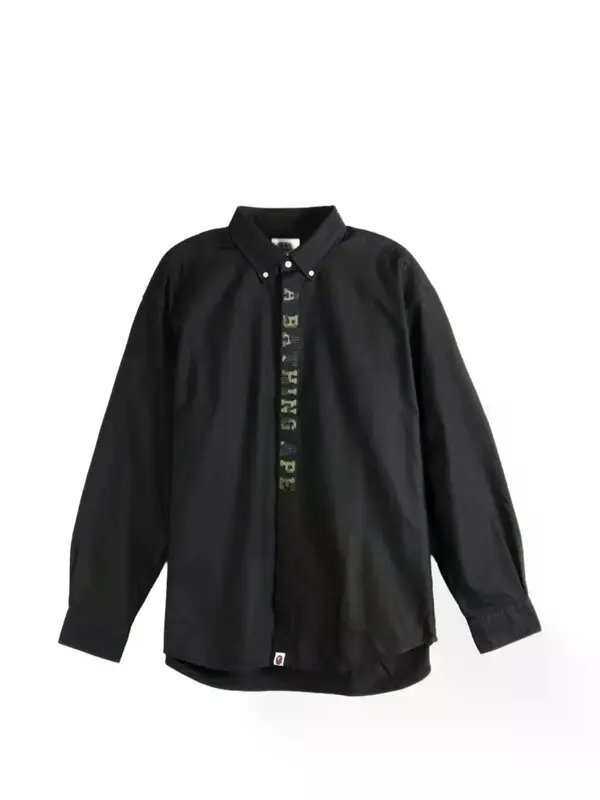 A BATHING APE 1st Logo-print Button-down Shirt