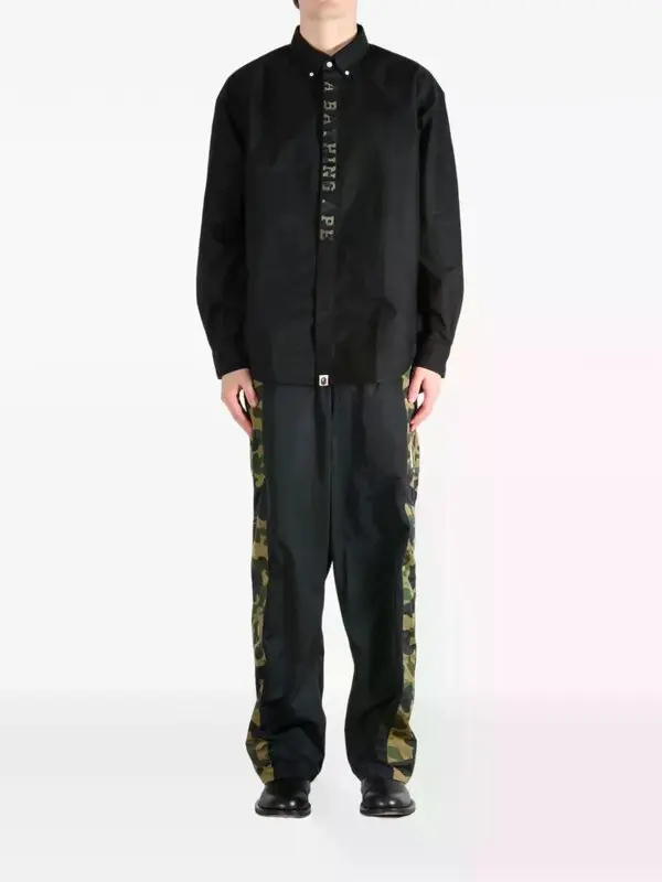 A BATHING APE 1st Logo-print Button-down Shirt