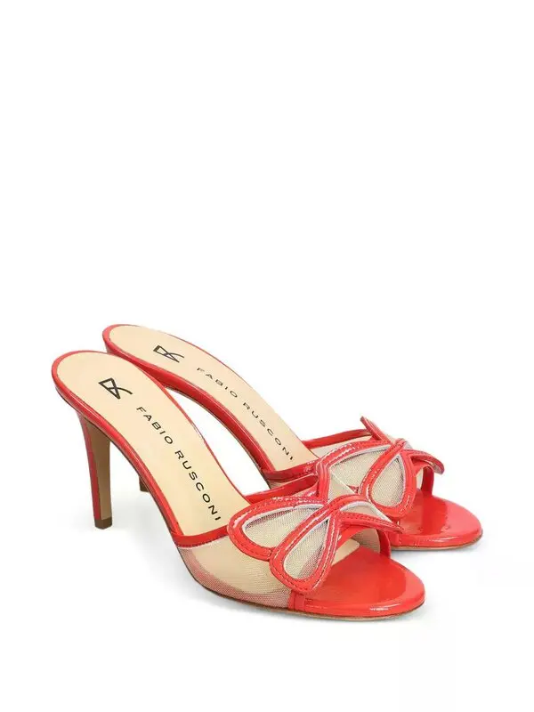 FABIO RUSCONI Bow-detail Mesh Mules
