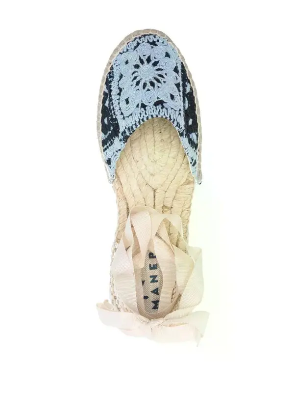 Manebí Crochet-knit Espadrilles