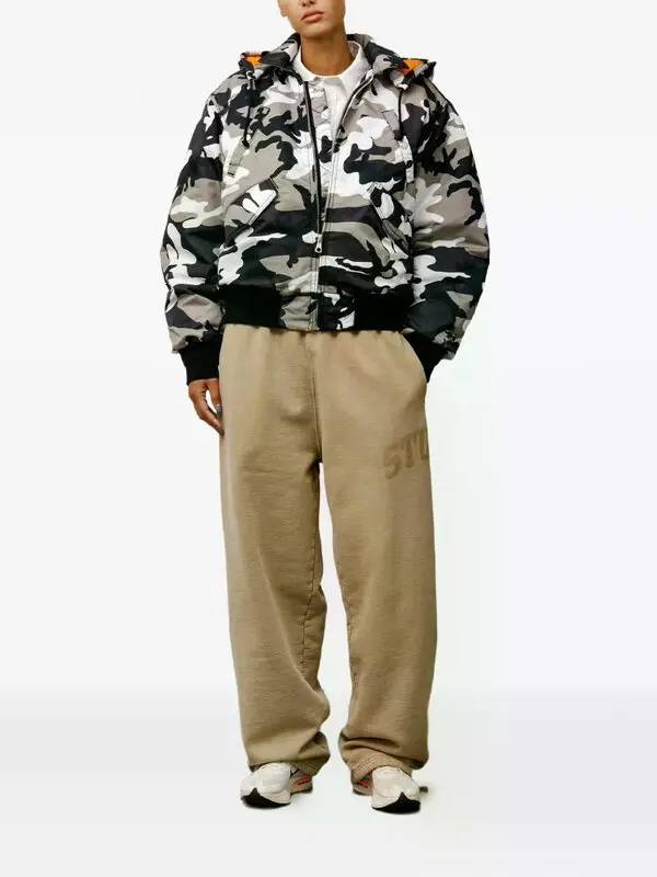 StÜssy Flight Camouflage-print Hooded Jacket