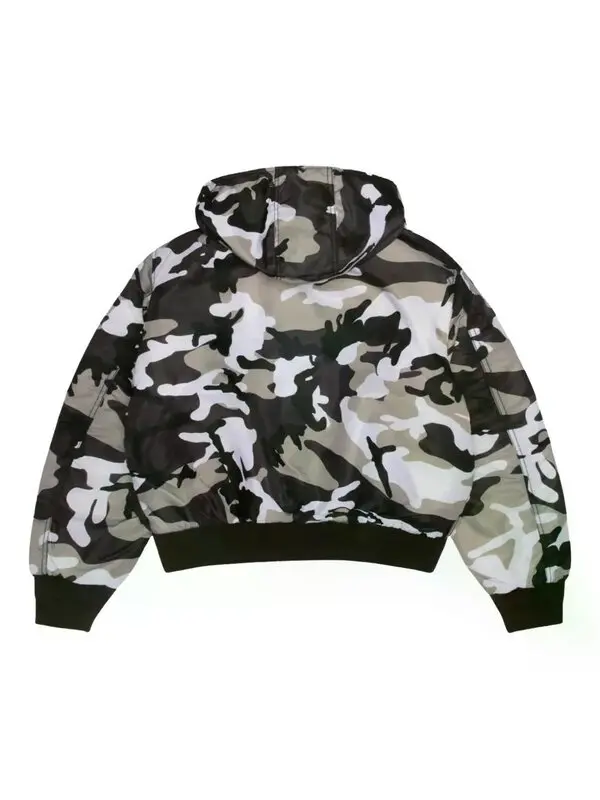 StÜssy Flight Camouflage-print Hooded Jacket