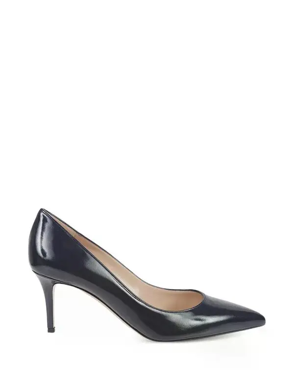 GIANVITO ROSSI 70mm Patent Leather Pointed Toe Heeled Pumps