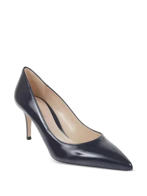 GIANVITO ROSSI 70mm Patent Leather Pointed Toe Heeled Pumps