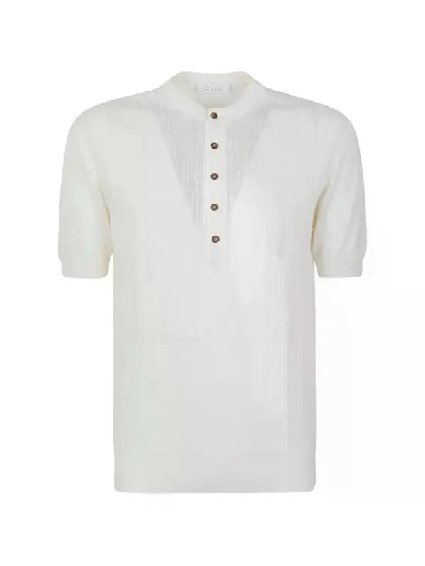 CRUCIANI Button-fastening Open-knit Sweater
