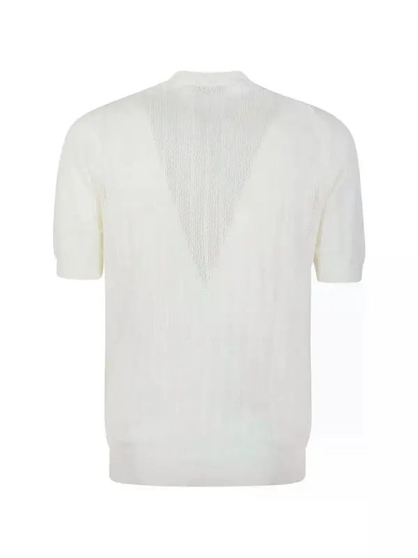 CRUCIANI Button-fastening Open-knit Sweater