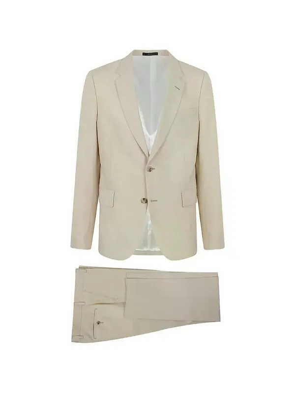 Paul Smith Single-breasted Notch-lapel Suit - Neutrals