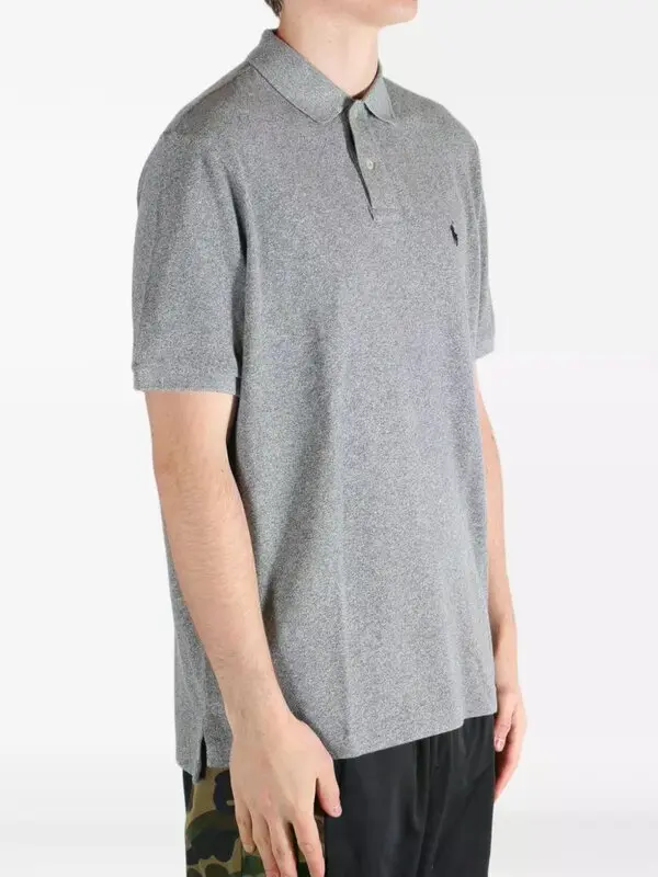 Polo Ralph Lauren Embroidered Logo Polo Shirt - Grey