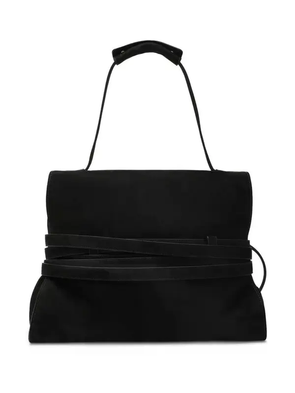 Moschino Medium Tie Me Tote - Black