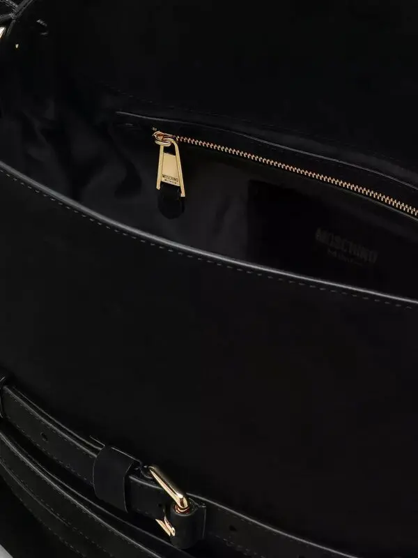 Moschino Medium Tie Me Tote - Black