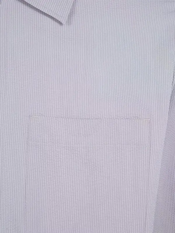 Herno Seersucker Textured Shirt Jacket