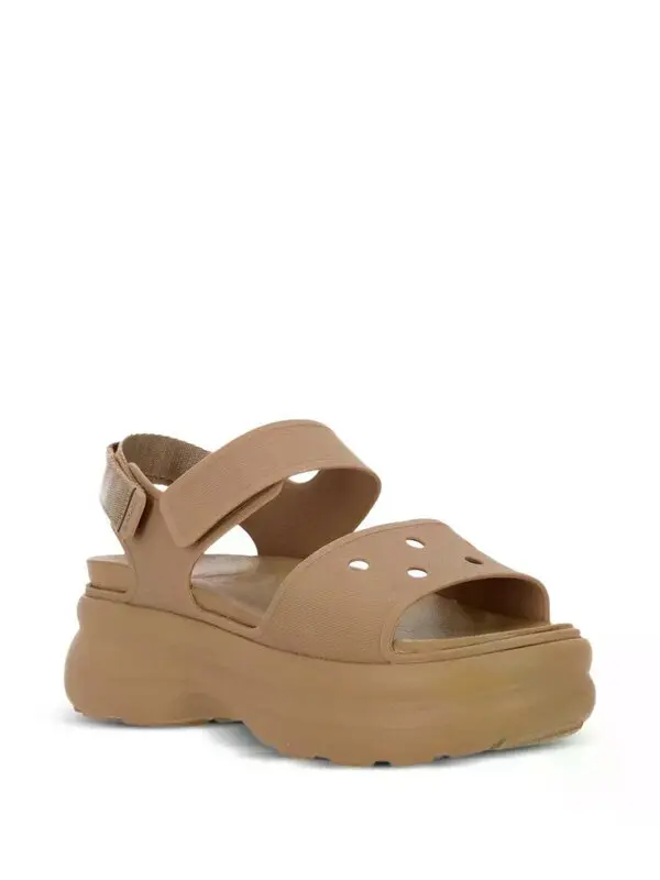 CROCS Soho Y-strap Platform Sandals - Neutrals