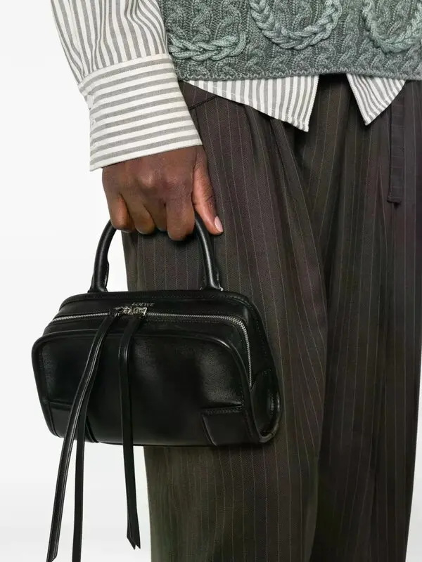 Loewe Mini Amazona 180 Leather Tote Bag - Black