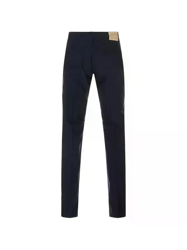 B SETTECENTO Five-pocket Trousers With Logo Patch