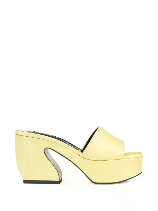 SERGIO ROSSI Platform Sandals - Yellow