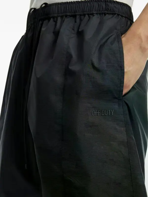 OFF DUTY Logo-print Shorts - Black