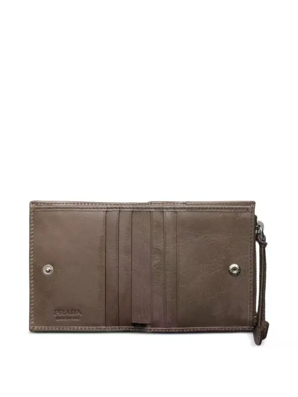 Prada Small Leather Wallet - Brown