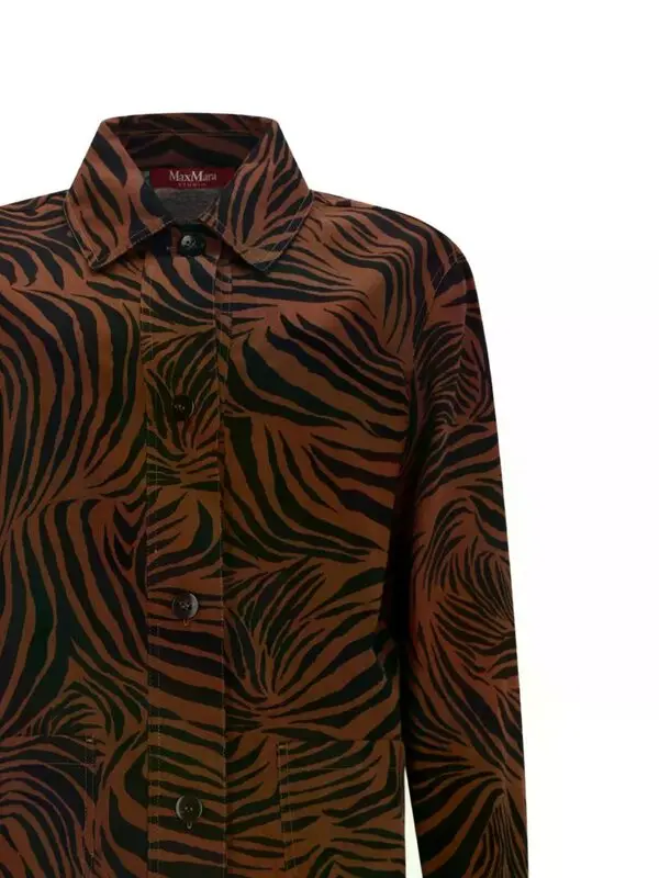 Max Mara Zebra-print Shirt