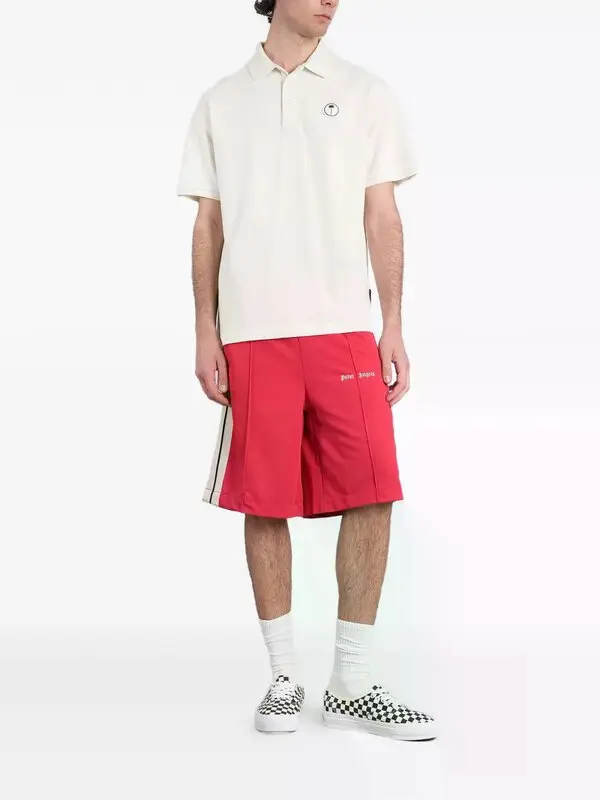 Palm Angels Logo-print Side-stripe Shorts