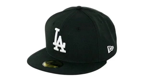 New Era 59fifty Los Angeles Dodgers Fitted Cap - Black/white