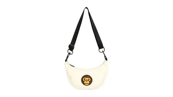 A BATHING APE Baby Milo Small Crossbody Bag - Cream